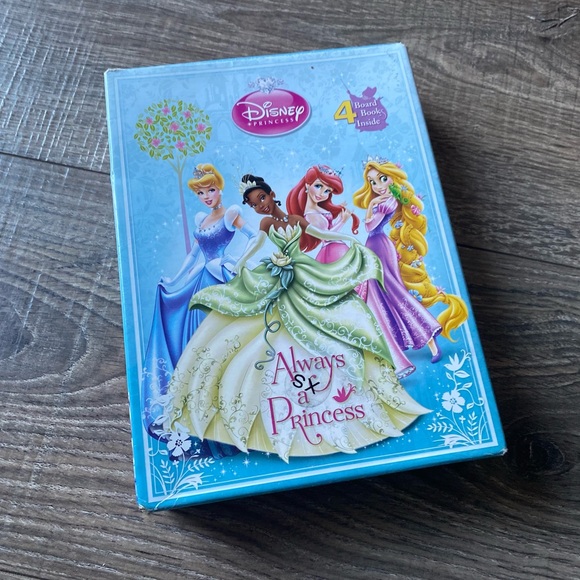 Disney | Toys | Set Of 4 Disney Princess Board Books In Carry Case ...